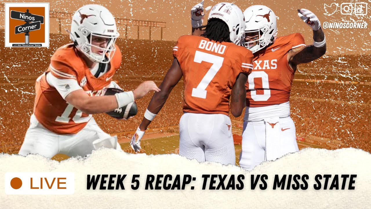 LIVE Show: Week 5 Recap: Texas vs Mississippi State - YouTube