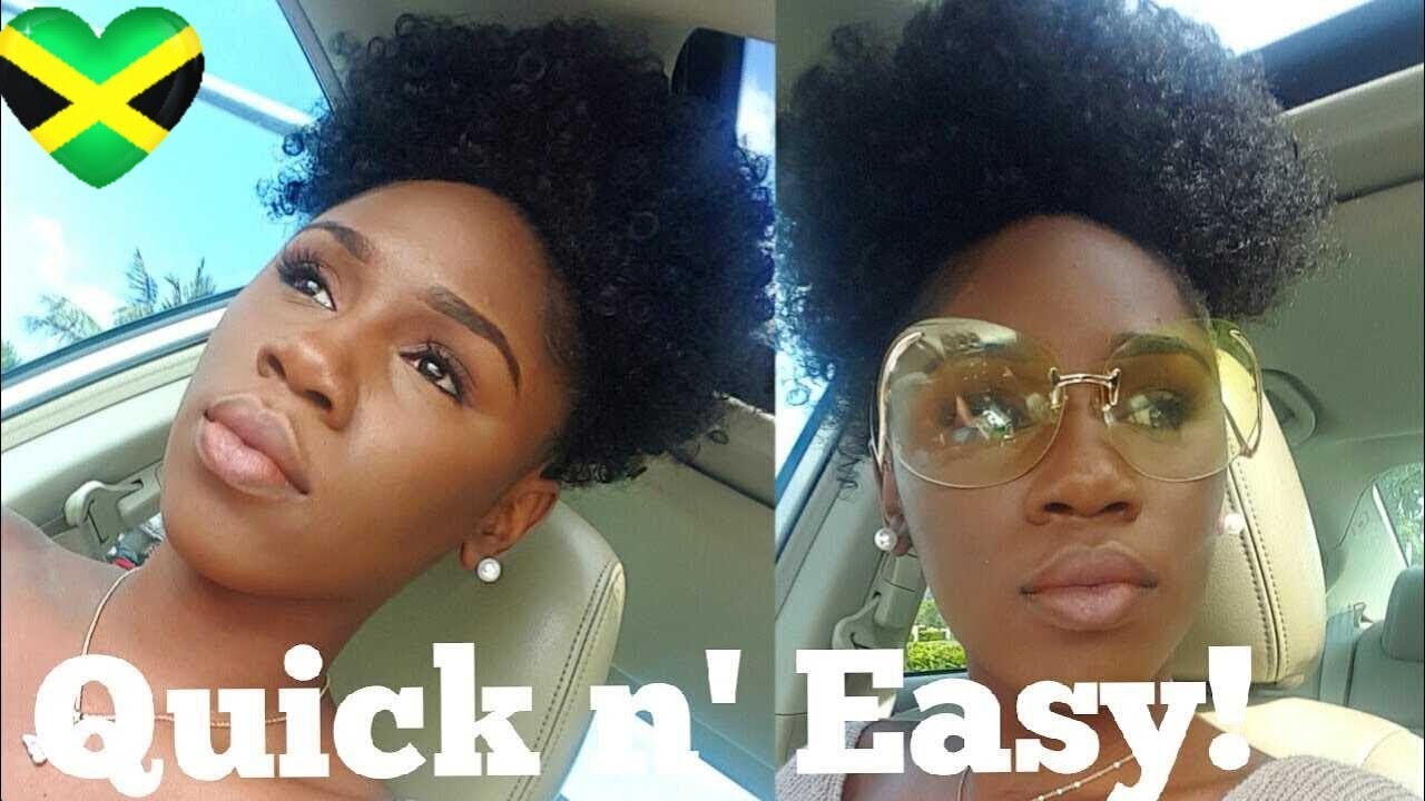 Outre Afro puff medium| How to get a quick and easy high ponytail ...