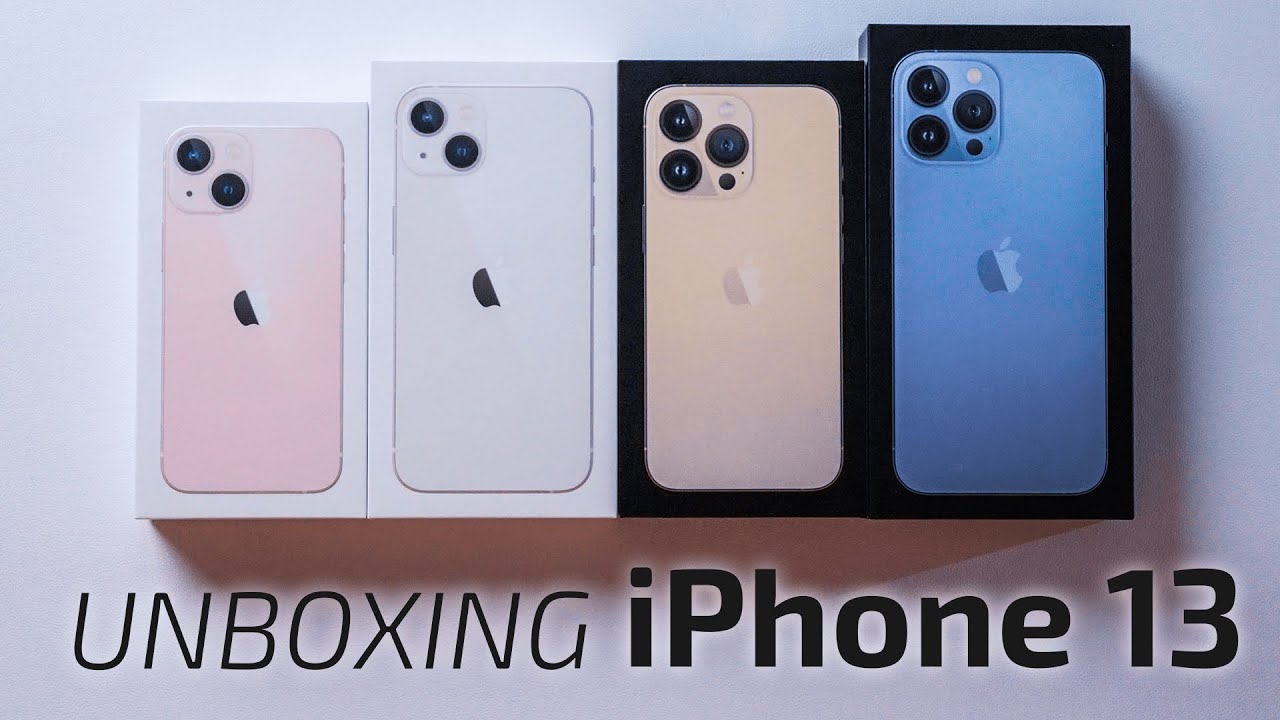 iPhone 13: Unboxing di tutti e 4 i modelli e confronto con gli iPhone ...