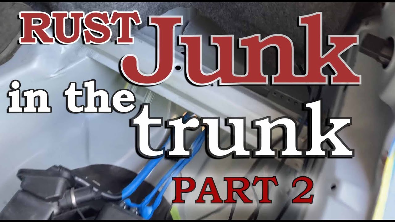 Part 2: BMW E36 Trunk Rust Remediation - Tail lights and POR-15 - YouTube