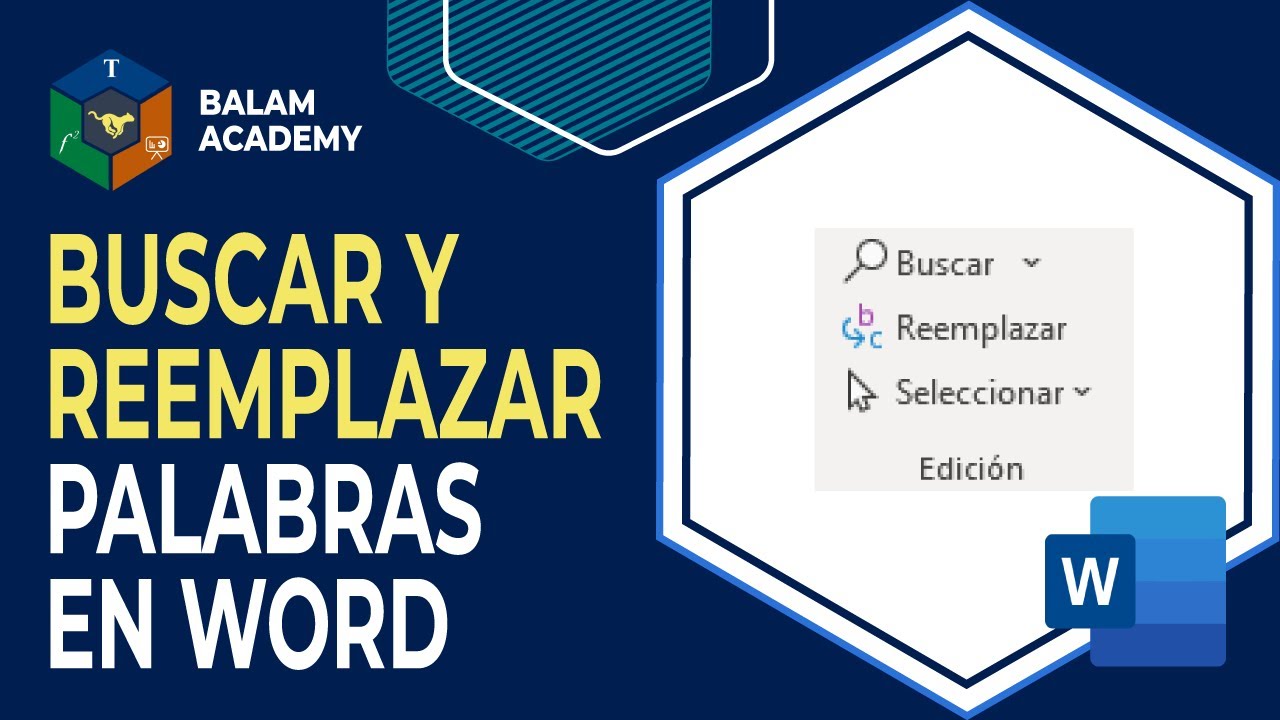 Buscar y Reemplazar palabras en Word | Varias palabras al mismo tiempo | Balam Academy - YouTube