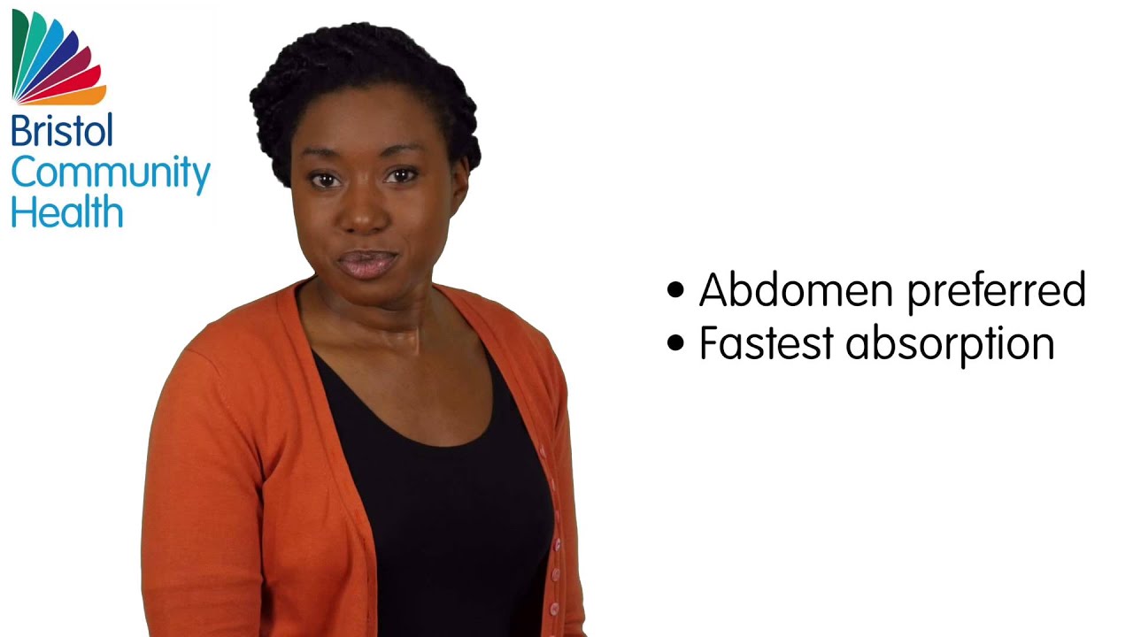 Diabetes Education - Injection Sites for Insulin (Polish) - YouTube