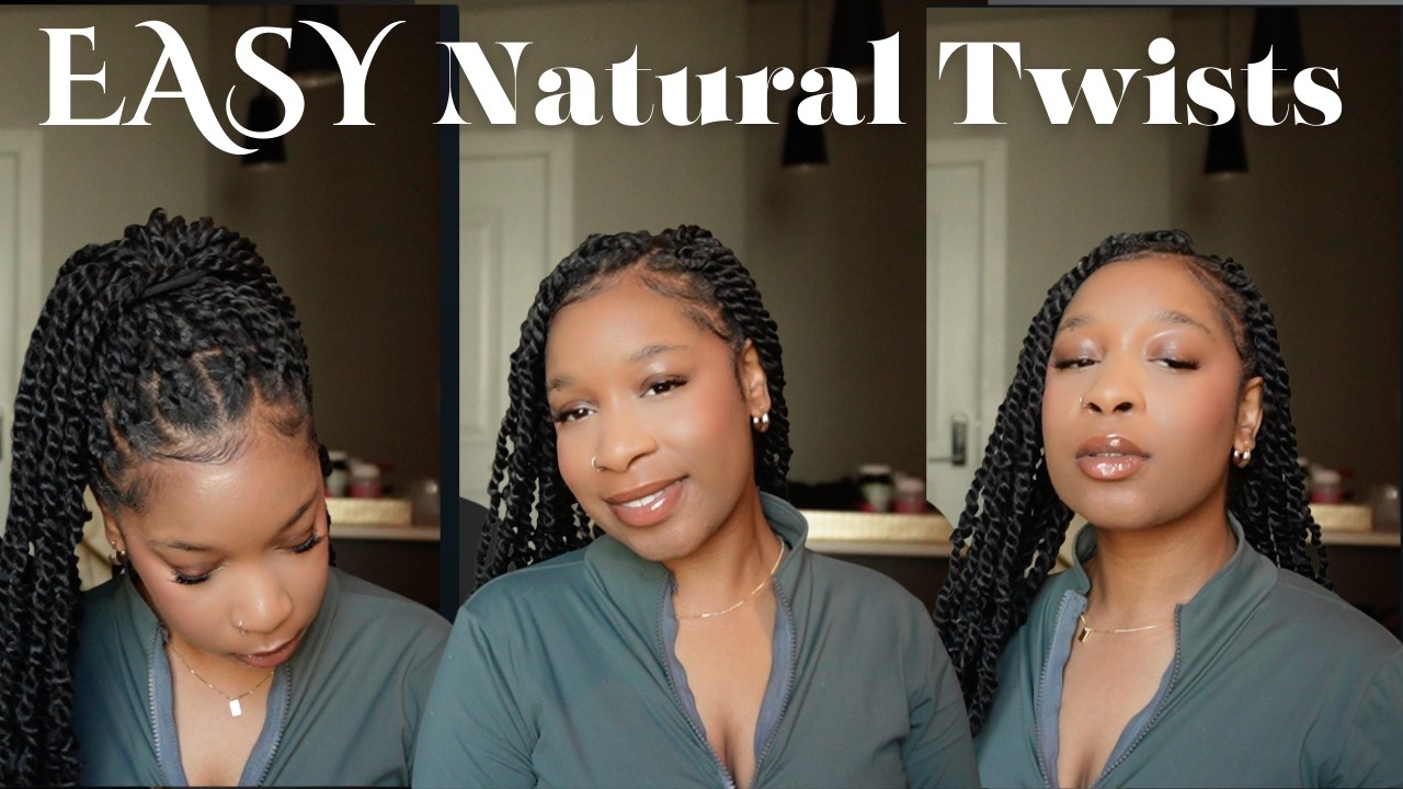 SUPER Easy & Natural Twists | Beginner Friendly | Marley Hair & Passion ...