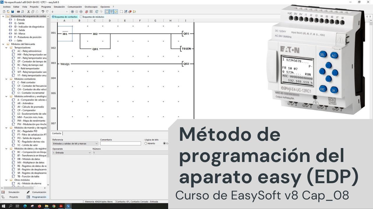 ⚡ Curso de easySoft v8 Cap_08 Método de programación del aparato easy (EDP) lenguaje nativo de ...