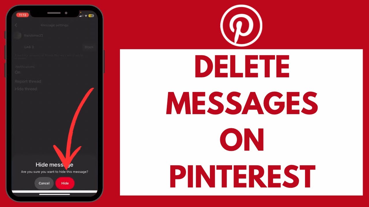 How to Delete Messages on Pinterest App (2024) - YouTube