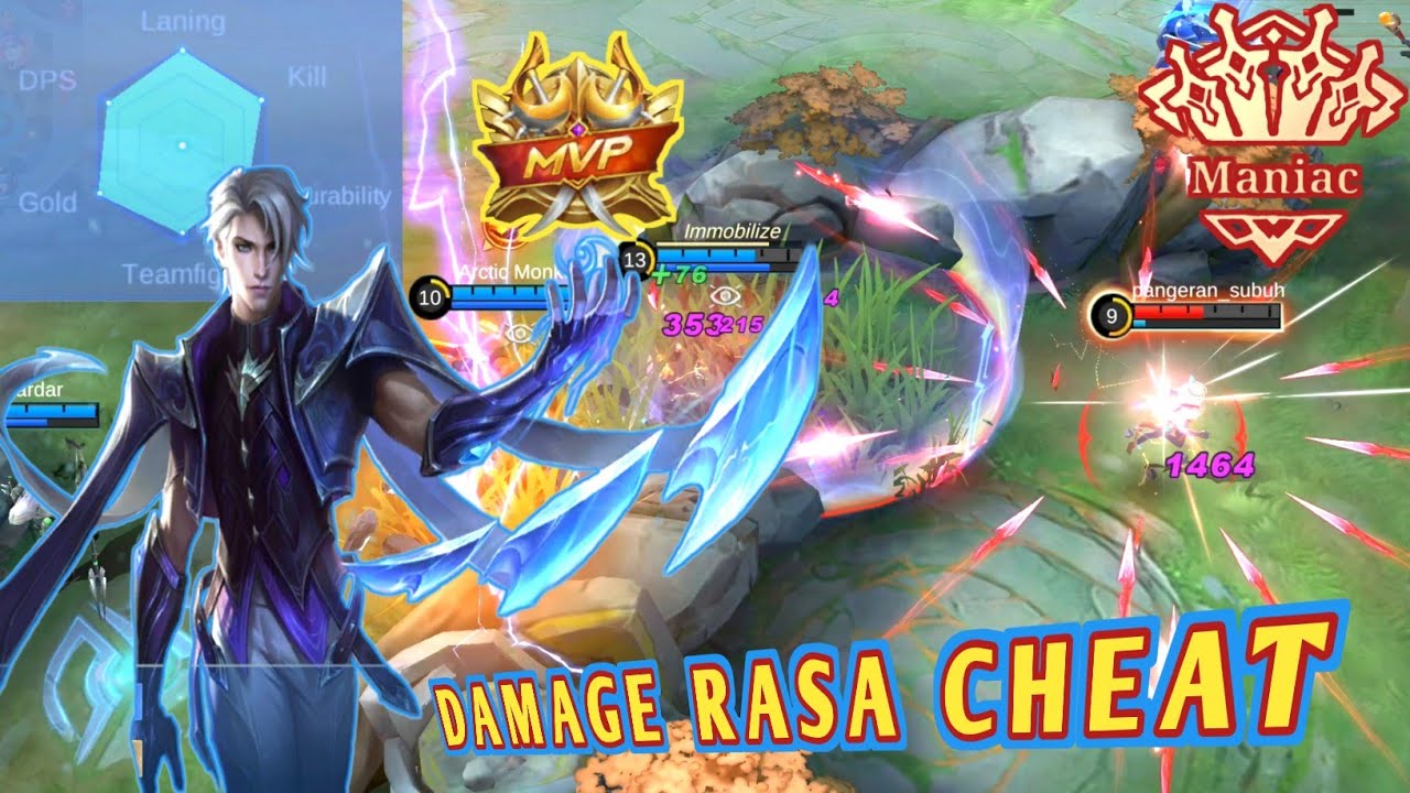 AAMON MANIAC DAMAGENYA RASA CHEAT !!! GAMEPLAY & BEST MOMEN || BUILD TERBAIK AAMON || MOBILE ...