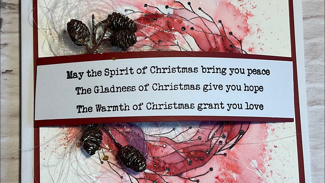 The Spirit Of Christmas by Jo Rice #laviniastamps #cardmaking - YouTube