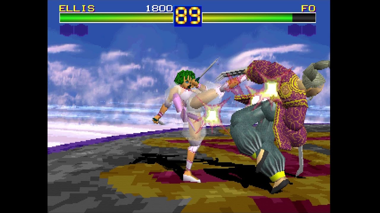 Battle Arena Toshinden (PlayStation) – Combat : Ellis vs Fo (Europe ...