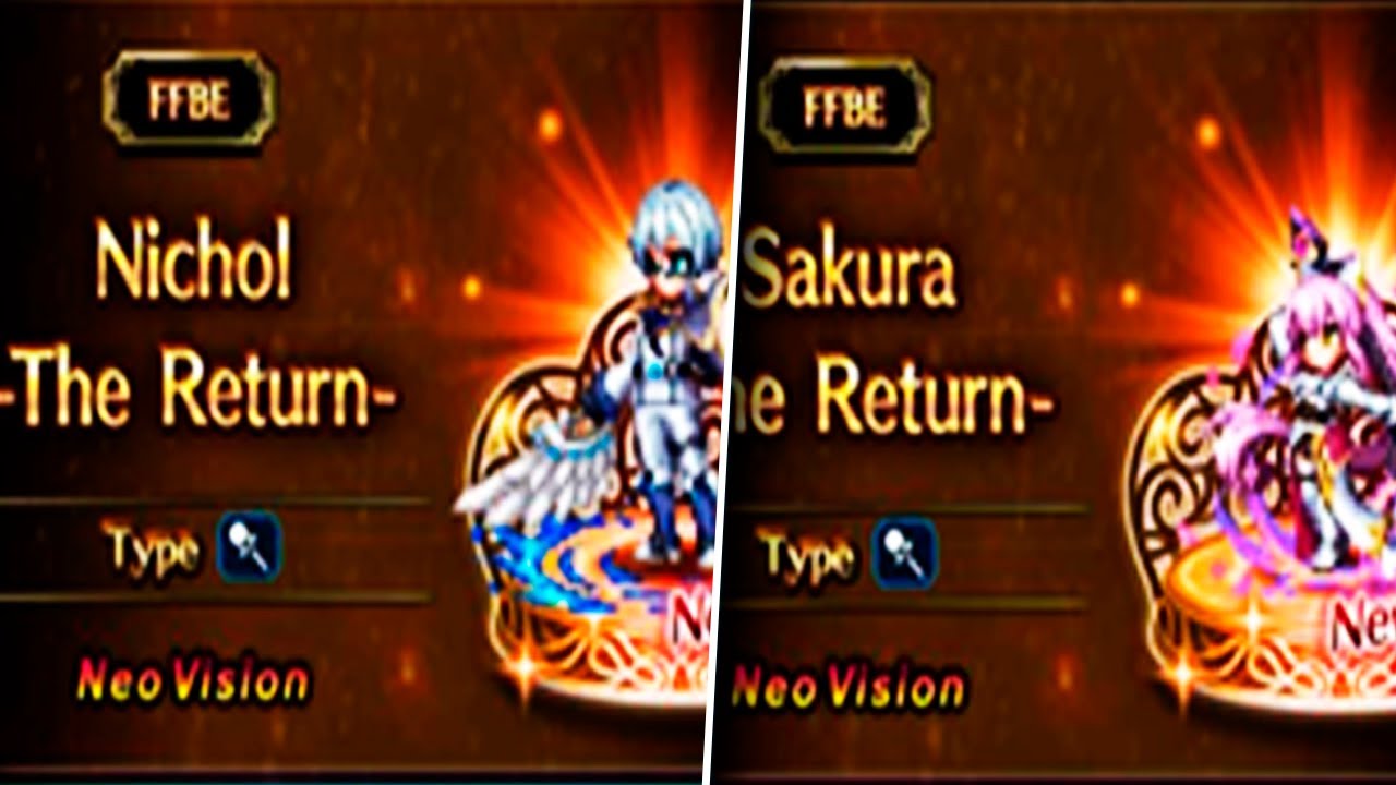 NICHOL & SAKURA -THE RETURN-! [FFBE] - YouTube
