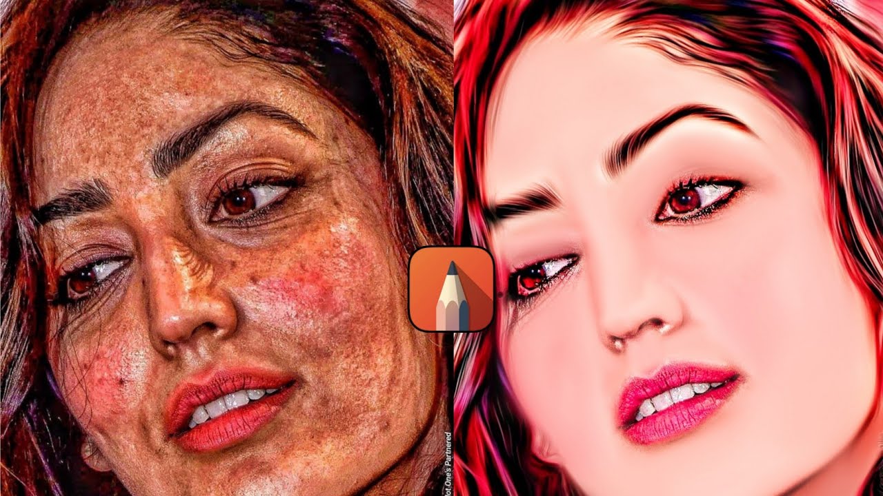 Hard HD Face Smooth Photo Editing Tutorial Sketchbook Editing - YouTube