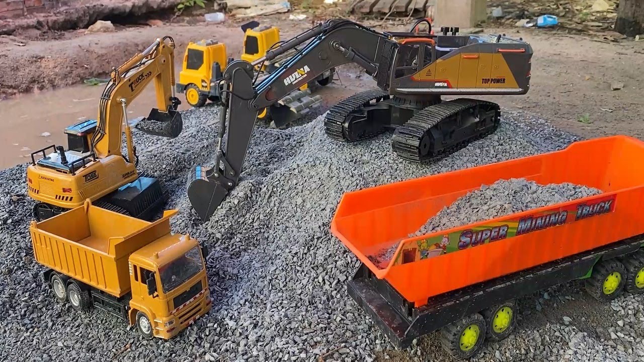 RC RC Construction site ทีม RC ก่อสร้าง - YouTube