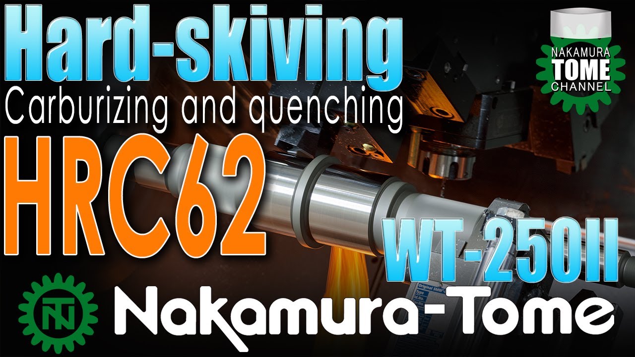ハードスカイビング | HRC62 高硬度材の高速旋削加工 - YouTube