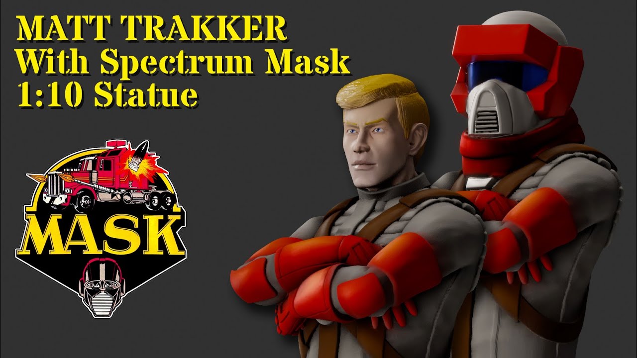 1to10 BUST - M.A.S.K. Matt Trakker + Spectrum Mask - stl file 3D print ...