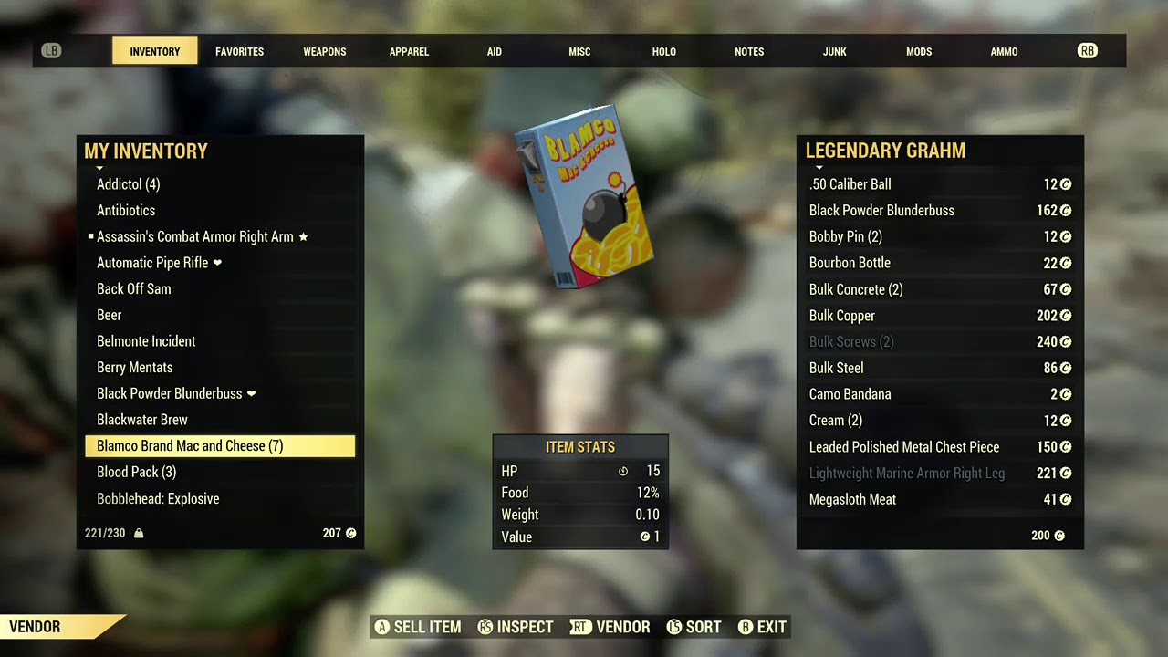 Fallout 76 npc Grahm has an upgrade and is now legendary - YouTube