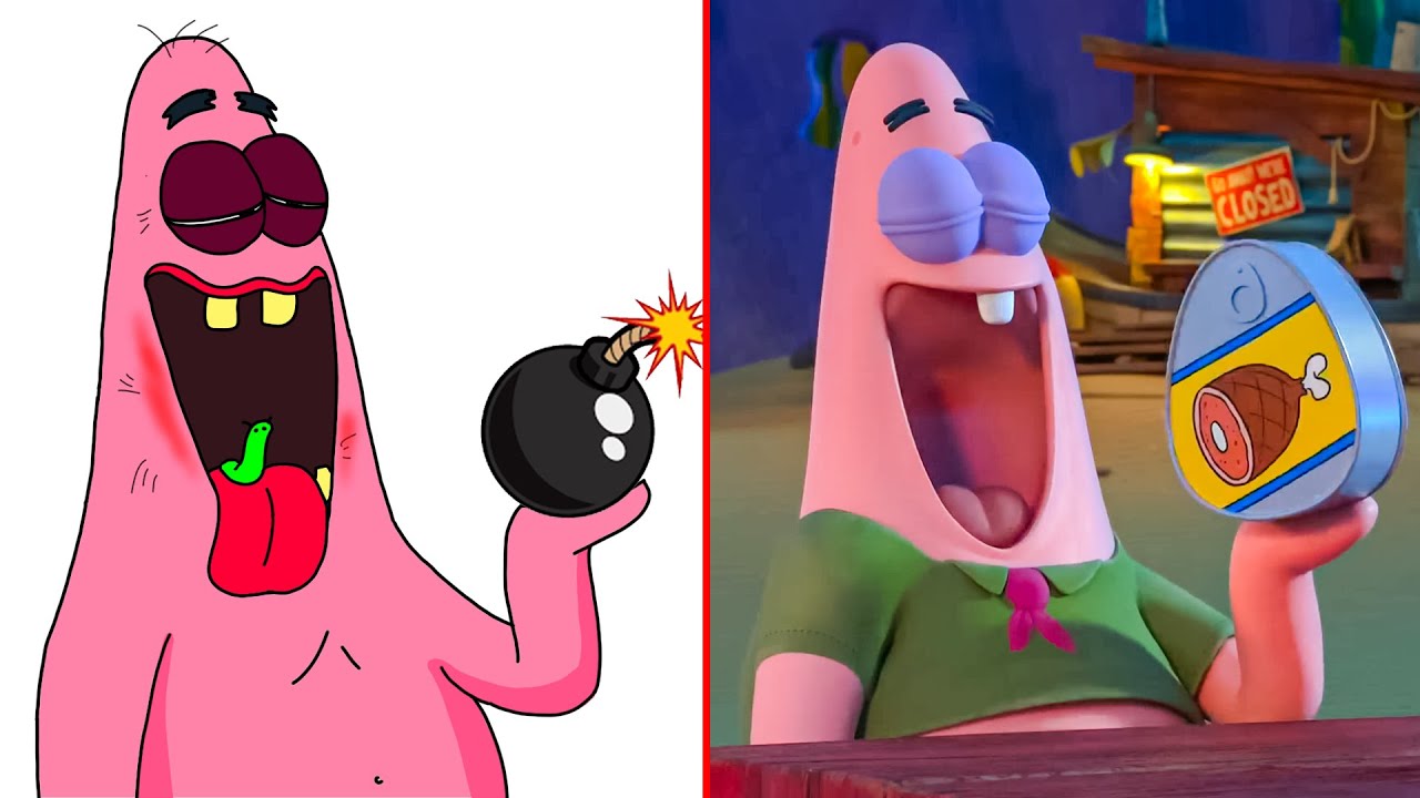 SpongeBob Gets Patrick a Baby Star for His Birthday Funny Drawing Meme ...