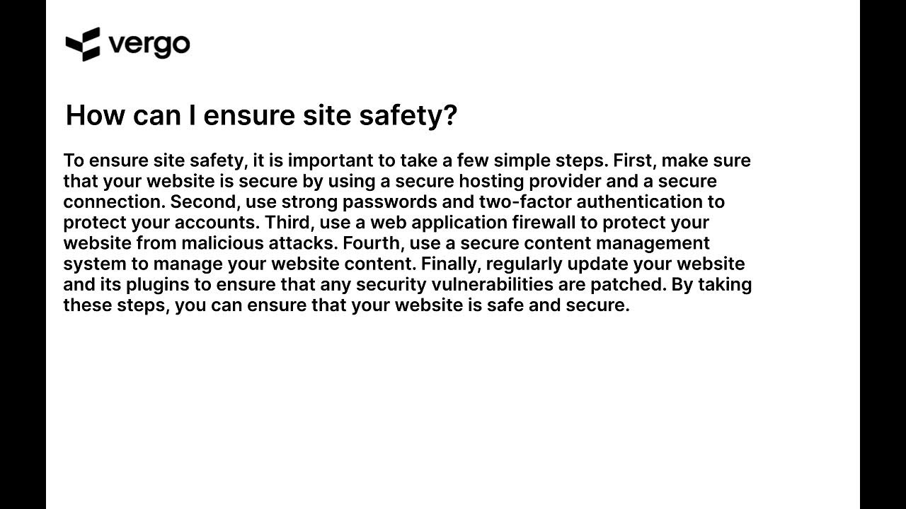 Securing Your Site: Tips for Safety - YouTube