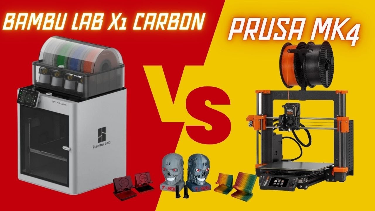 Prusa MK4 vs Bambu Lab X1 carbon - YouTube