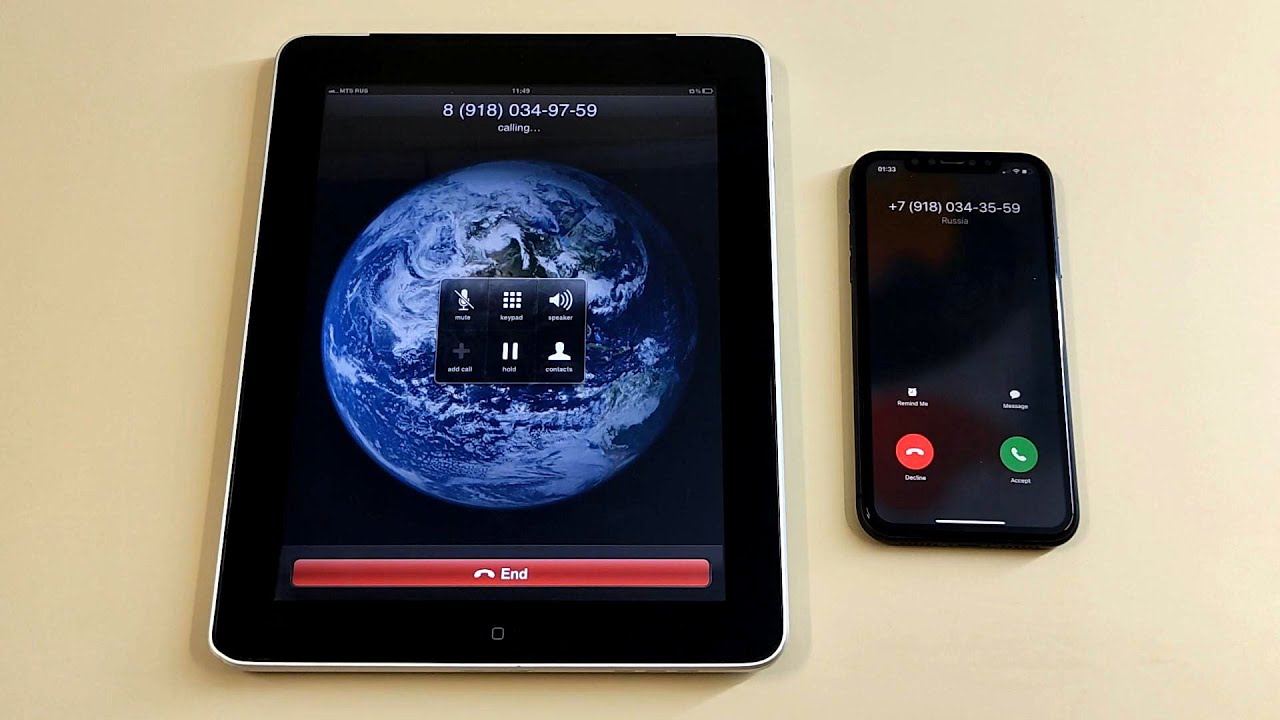 Apple iPhone 11 & iPad 2010 Incoming Call & Outgoing Call - YouTube