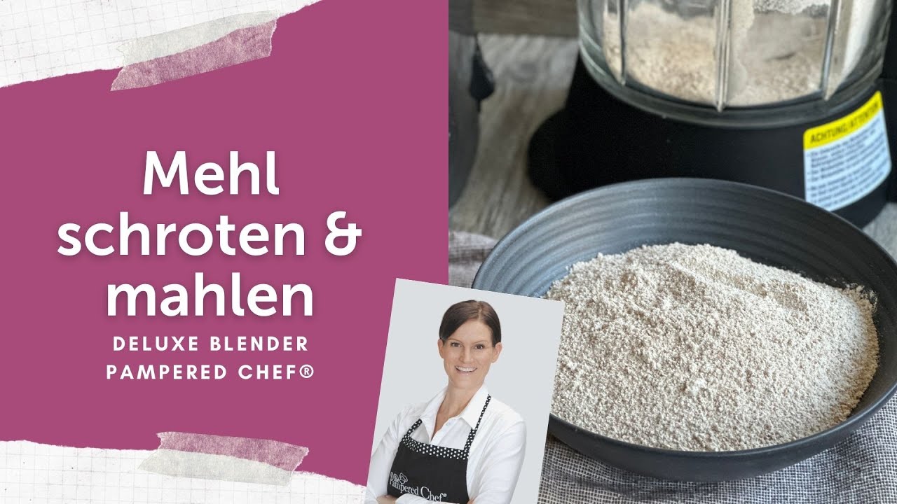 Kraftvoll Mehl schroten & mahlen mit dem Deluxe Blender von Pampered ...
