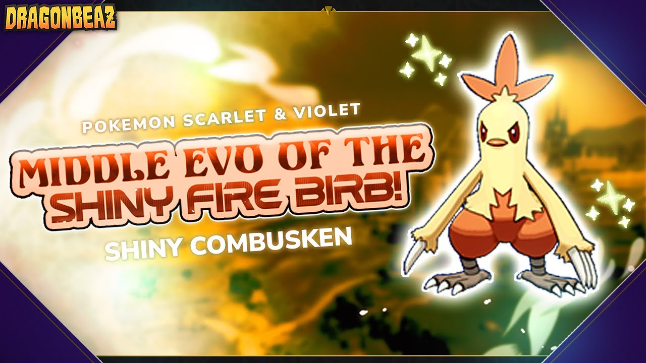 Middle Evo of the Shiny Fire Birb! | Shiny Combusken in Pokemon Violet ...