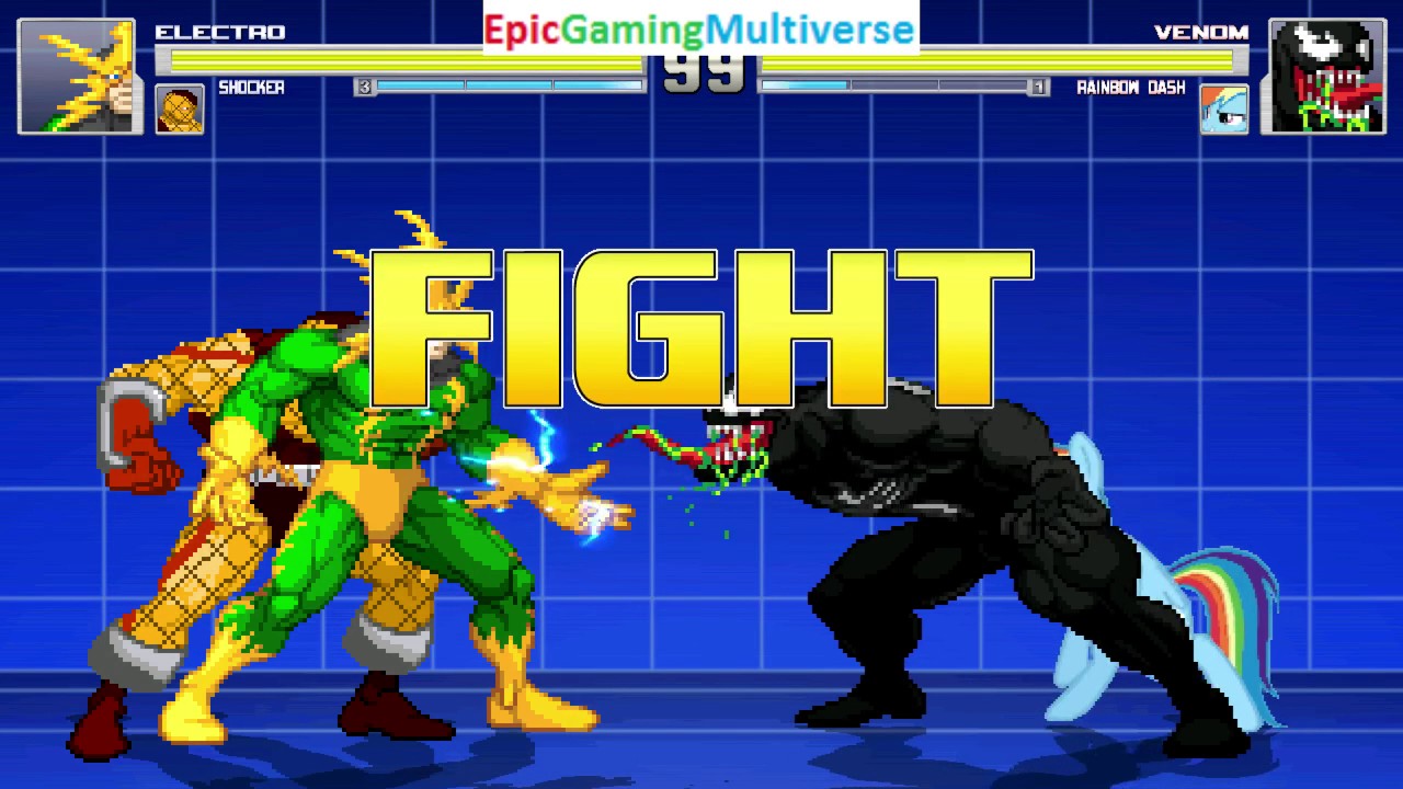 Shocker And Electro VS Venom And Rainbow Dash In A MUGEN Match / Battle ...