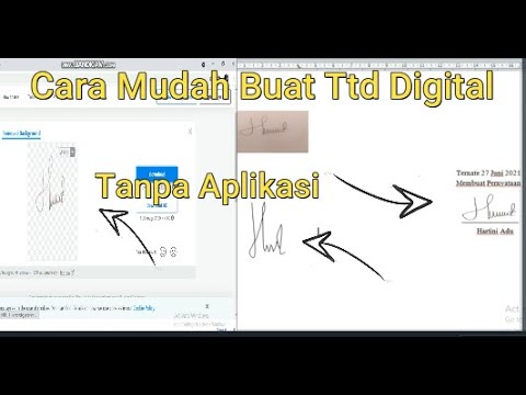 Cara Membuat Ttd Digital dan Ttd di Word. - YouTube