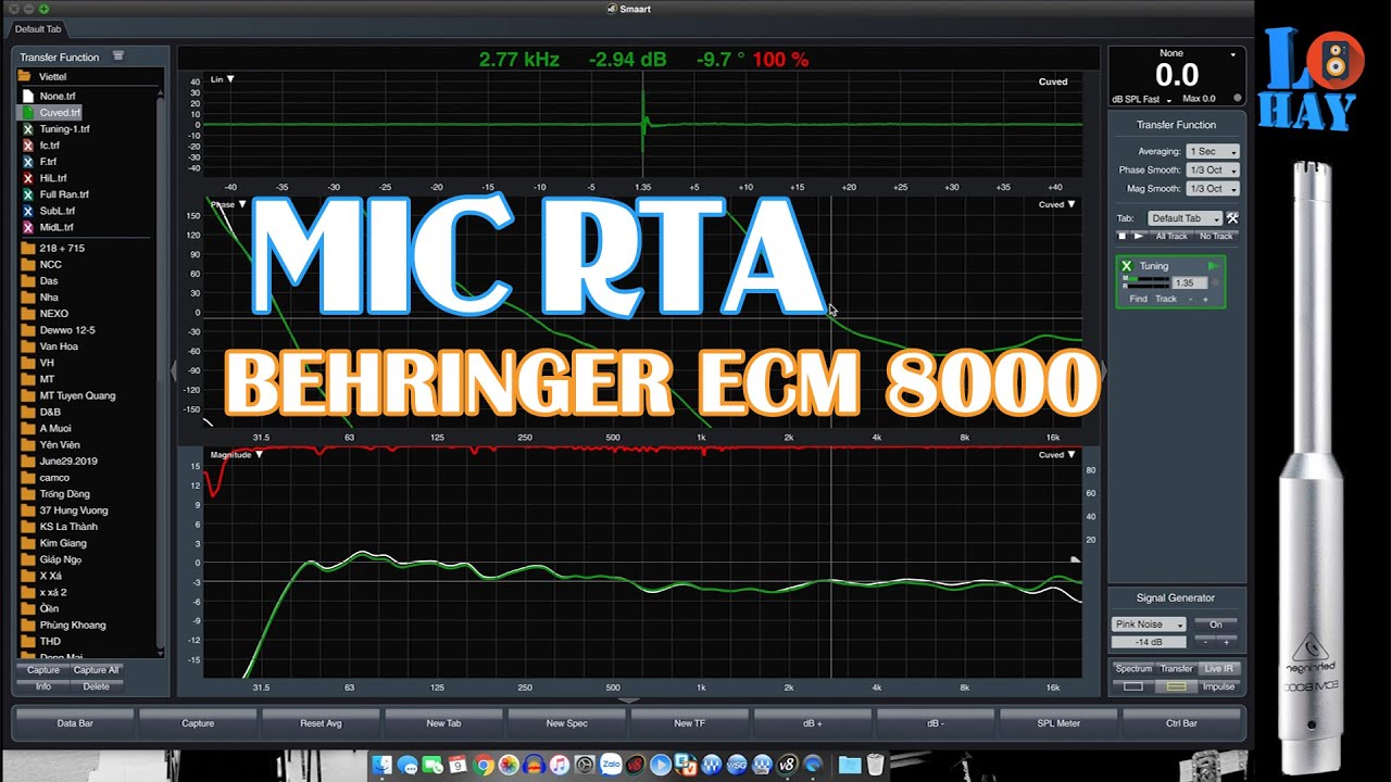 LOA HAY Hướng dẫn hiệu chỉnh độ chính xác cho Mic RTA Behringer ECM ...