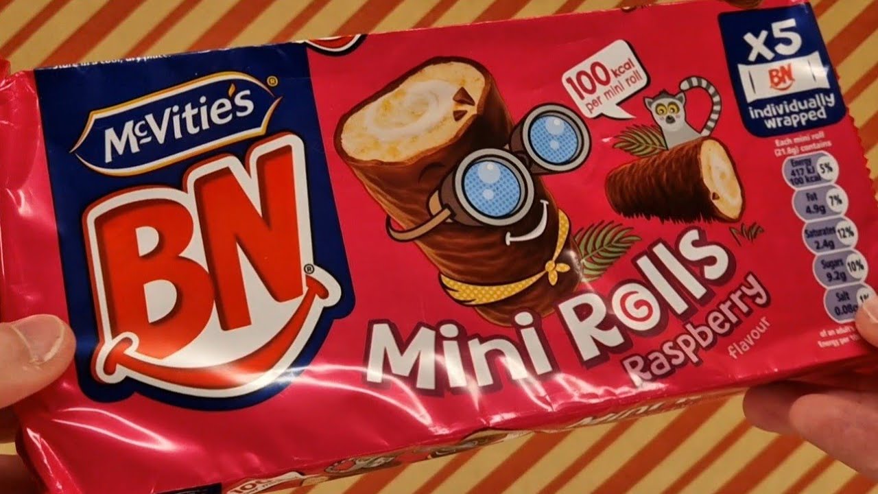McVitie's BN Mini Rolls Raspberry - Random Reviews - YouTube