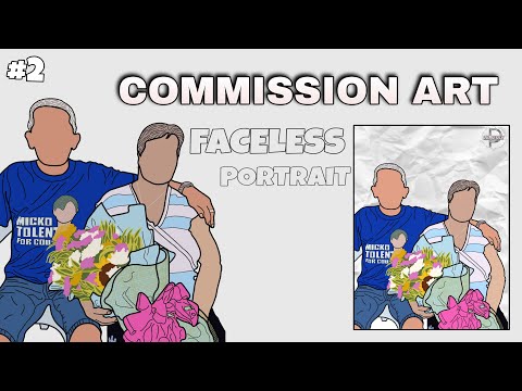 Commission Art #2 | Customize Cartoon Portrait | Faceless Art | Vector Art | Digital Art