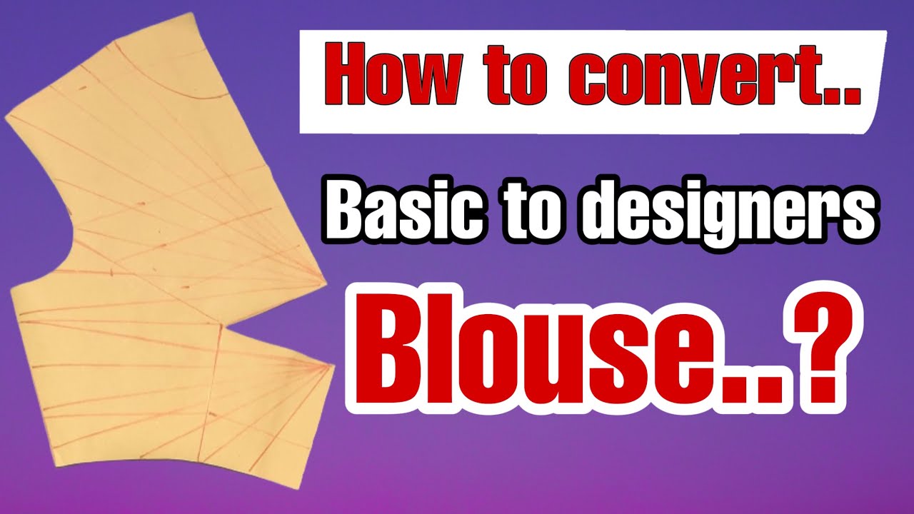 Knots 🪢 designer blouse converting from basic pattern drafting #by # ...