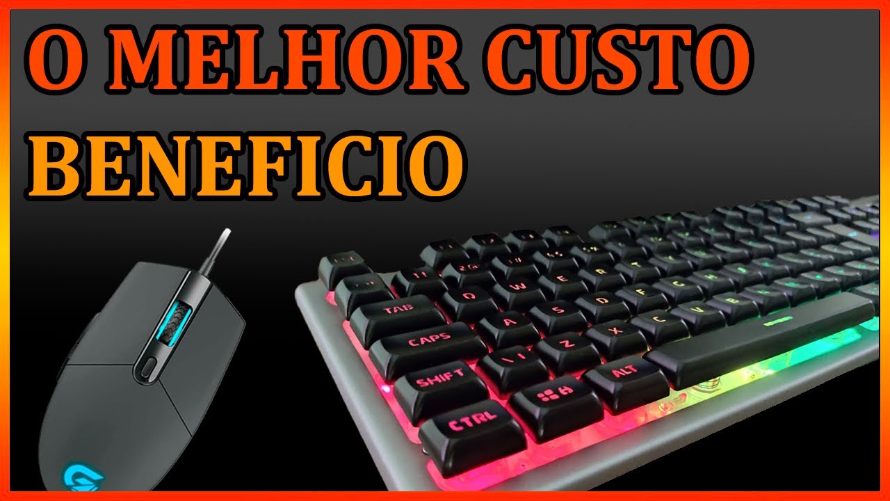 KIT TECLADO E MOUSE FORTREK RANGER RAINBOW - YouTube