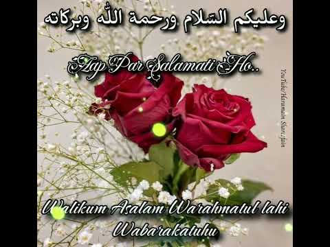 Good Morning, Subah Bakhair Walikum Asalam Gif, Salam Gif, What's App Status