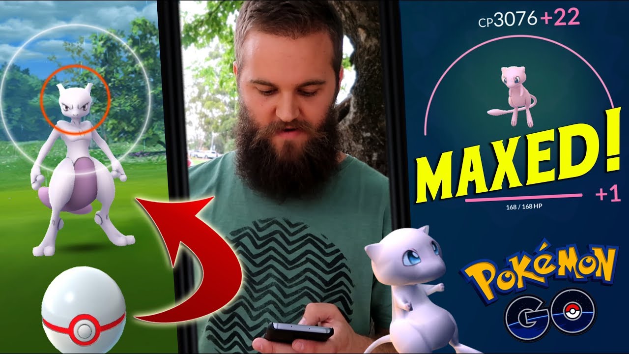 3 Mewtwo EX Raids + Maxed Out My 96% Mew (Finally!) - Pokemon Go - YouTube