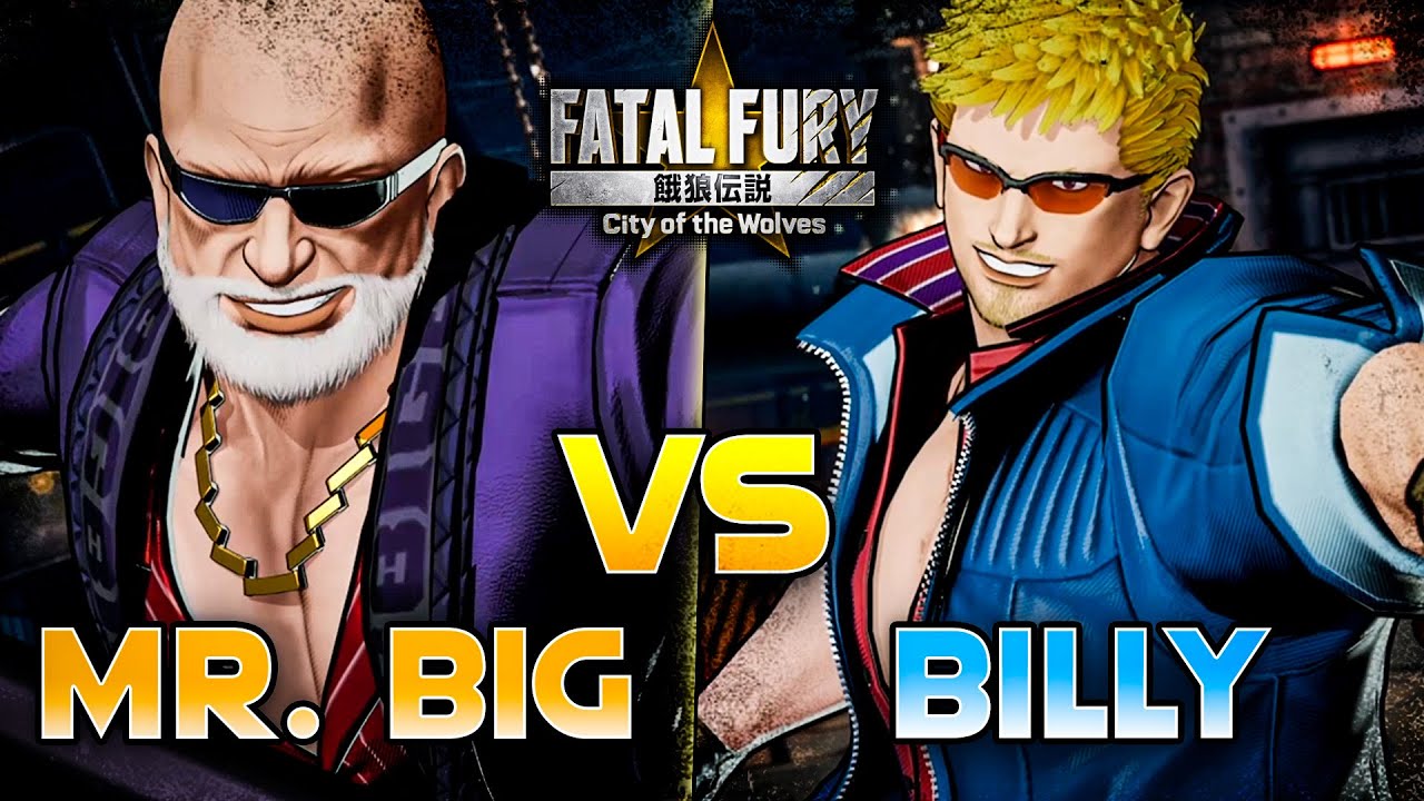 Mr. Big Vs Billy Kane | Fatal Fury COTW 4K Gameplay Matches - YouTube