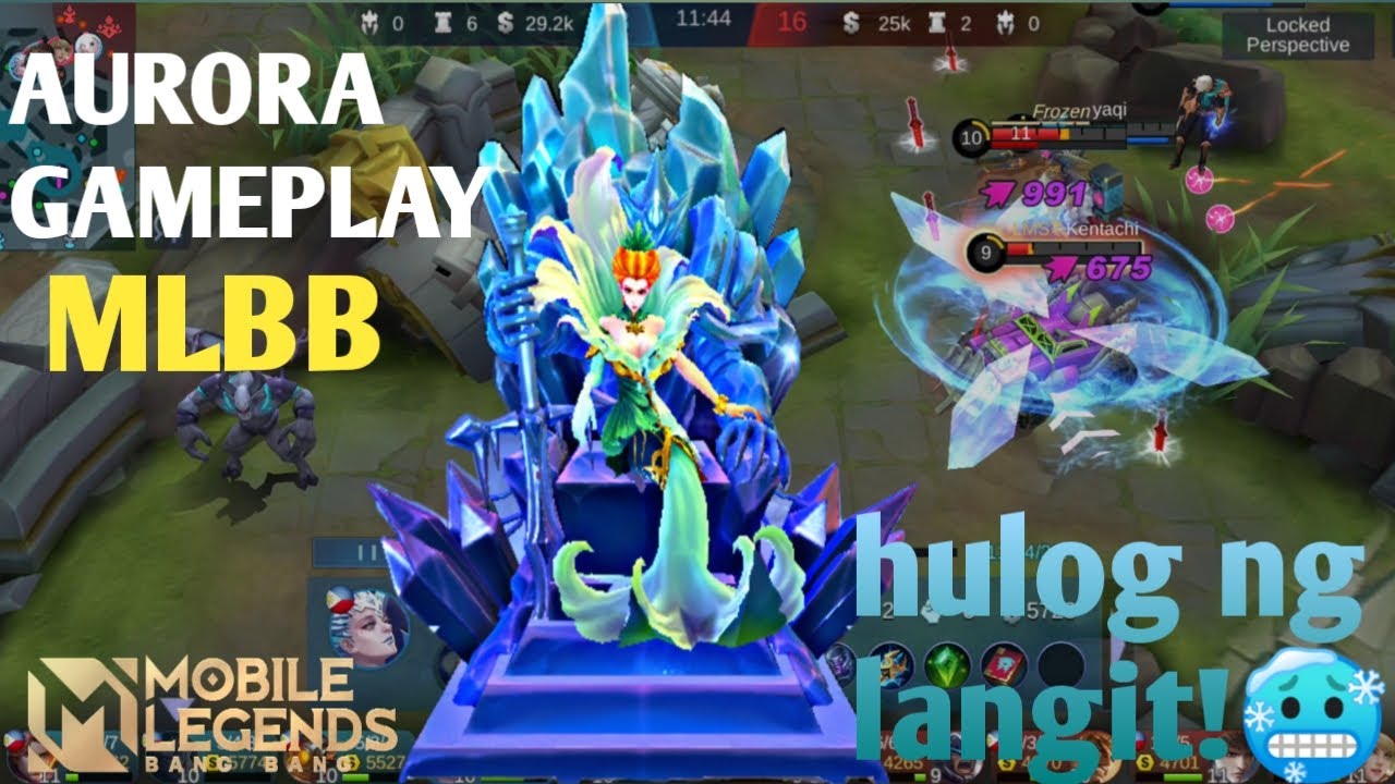 MLBB: AURORA GAMEPLAY! The legendary frozen lady! hulog ng langit!🥶 ...