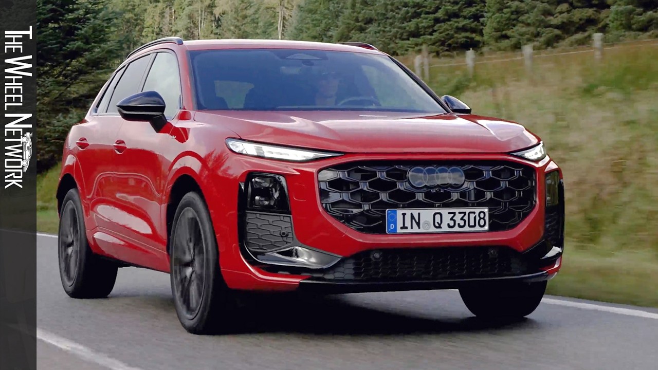 2026 Audi Q3 SUV S Line | Progressive Red | Driving, Interior, Exterior ...