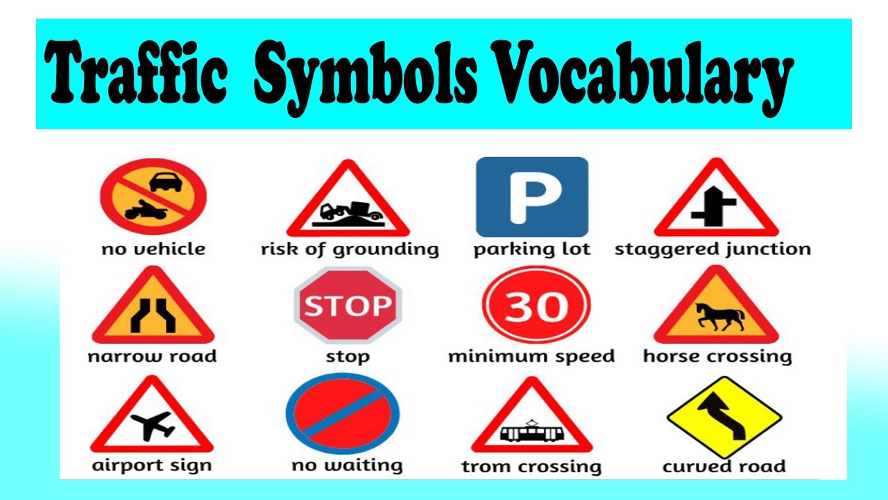 You must know 112 Traffic Signs and Symbols #englishspeaking # ...