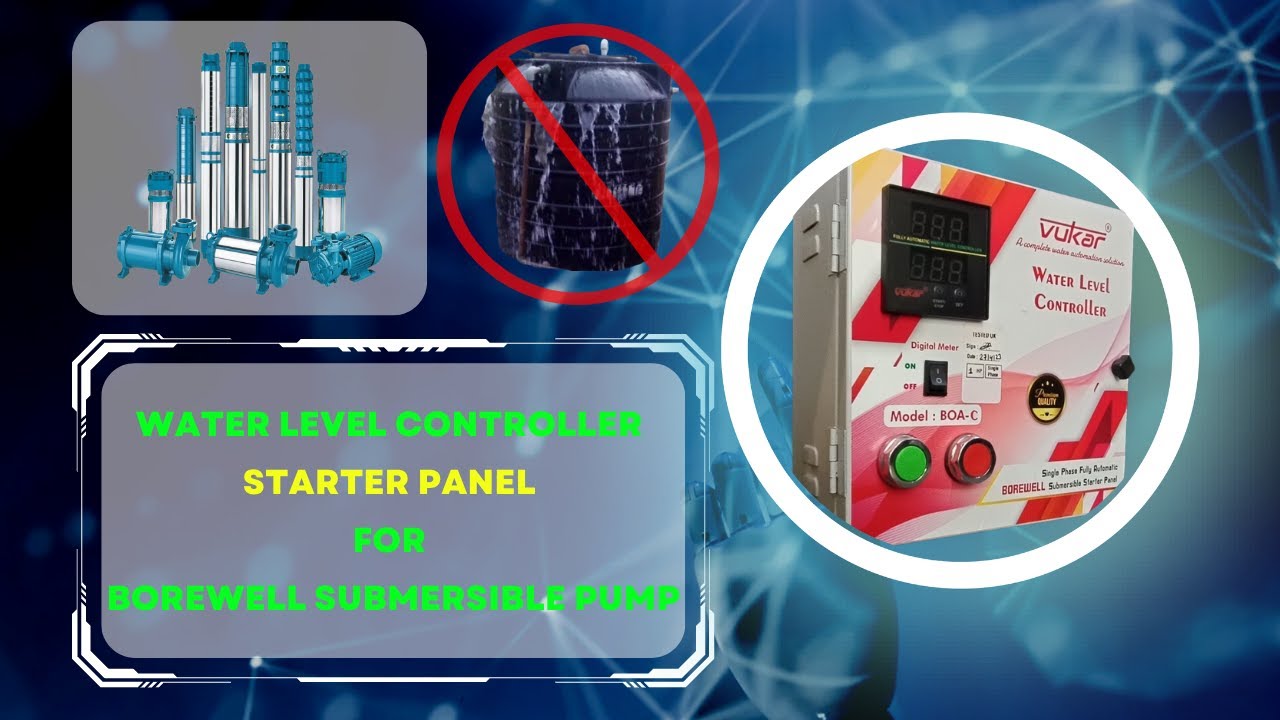 1HP Fully Automatic Water Level Motor Starter Panel for Borewell ...