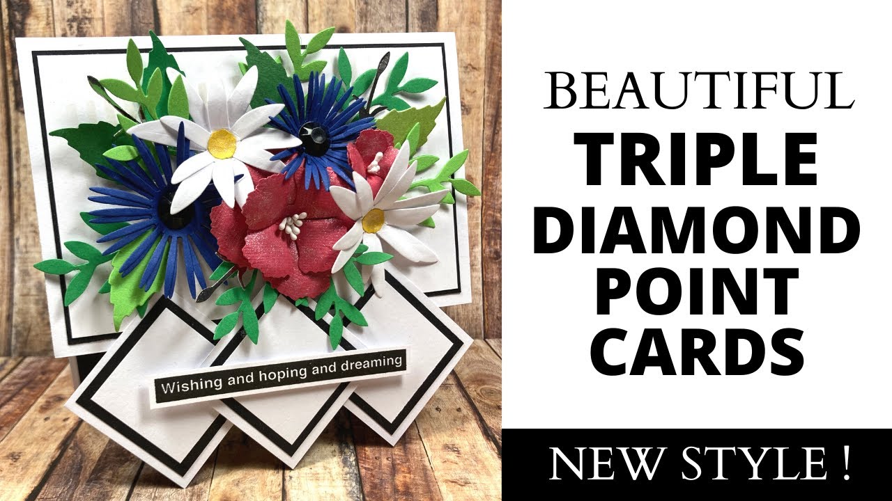 BEAUTIFUL 😍 Triple Diamond Point Cards! - YouTube