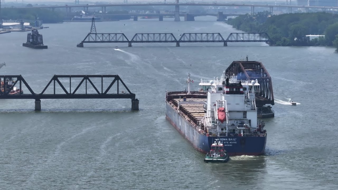 Threading the Needle in Toledo: Following a Cargo Ship on Maumee River ...