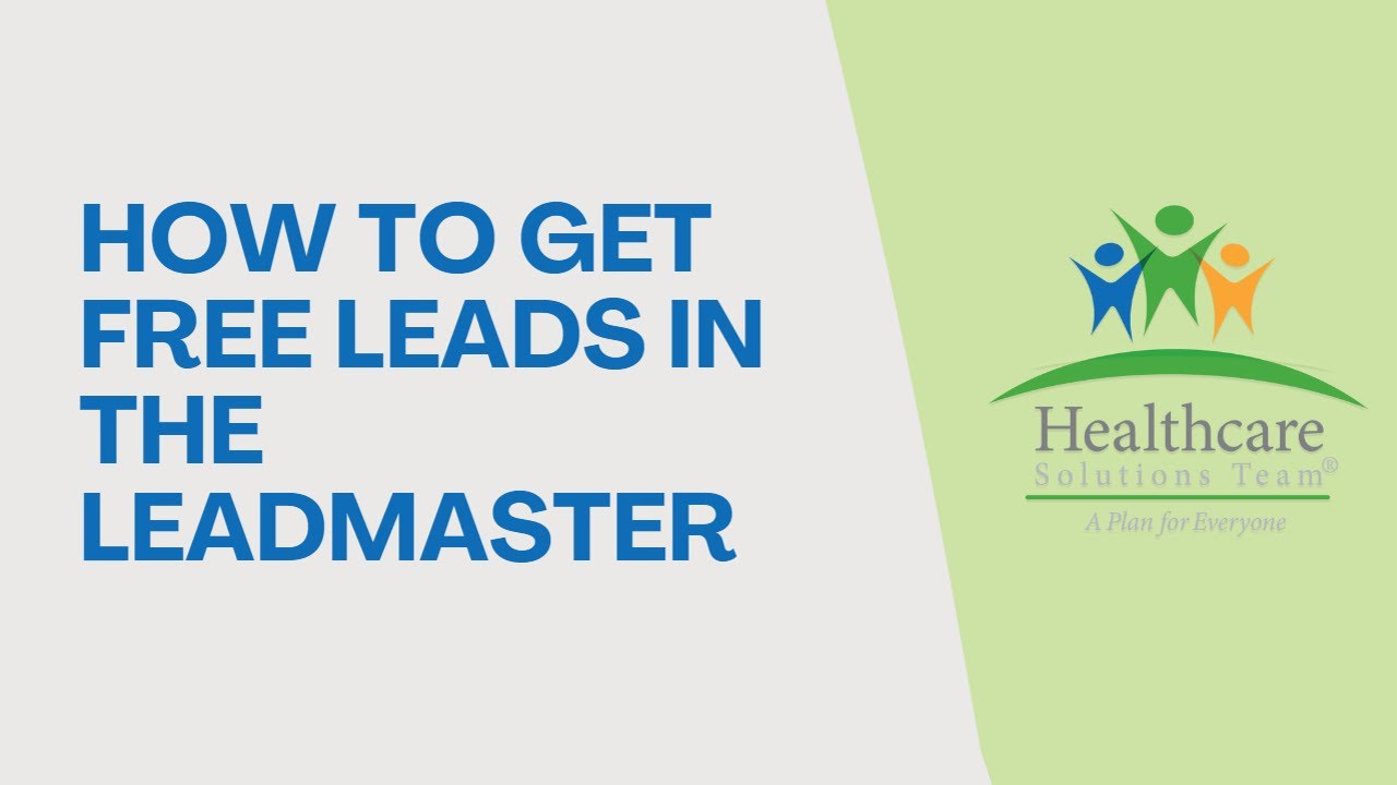 How to Get Free Leads in LeadMaster - YouTube