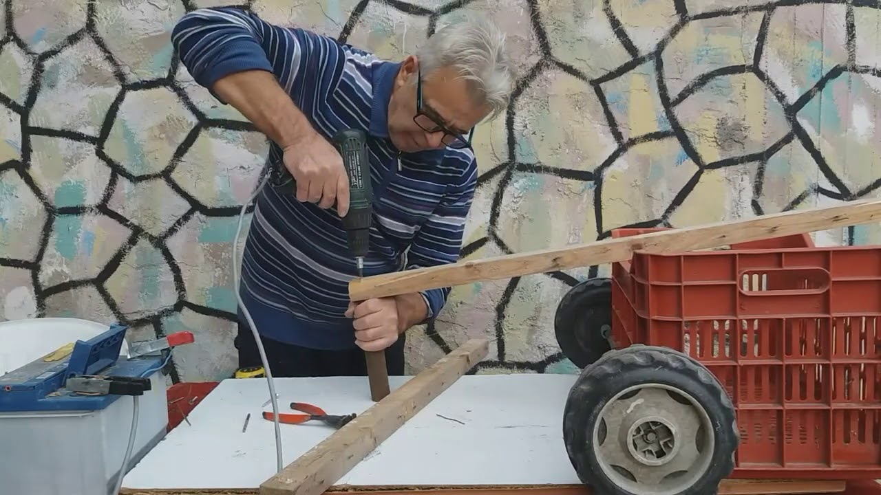 Καρότσι μεταφοράς ξύλων εύκολο - YouTube