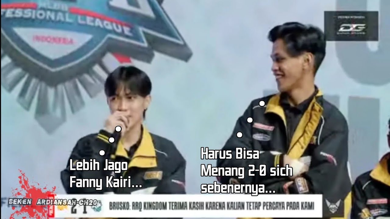 INTERVIEW TIM RRQ HOSHI v EVOS GLORY, IRAD SINDIR FANNY ANAVELL ...