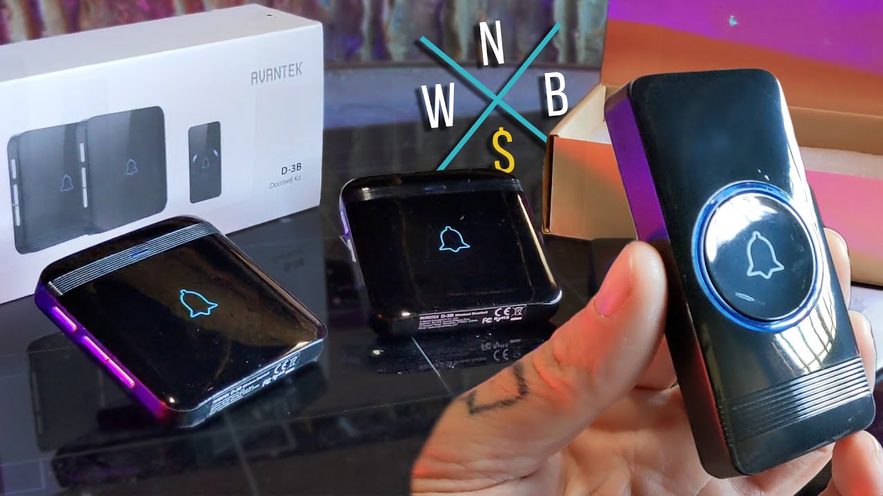 AVANTEK D-3B Wireless Doorbell Kit - Installation & Review - YouTube