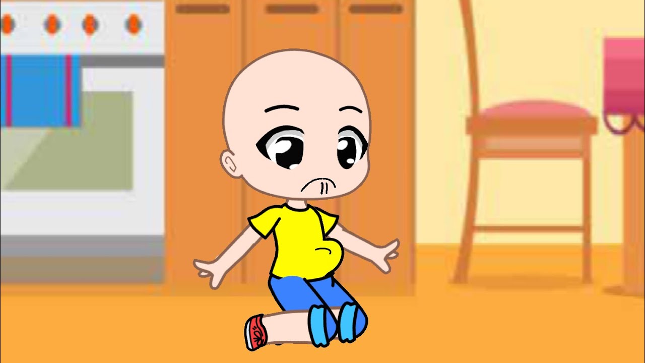 Caillou eats all the food - YouTube