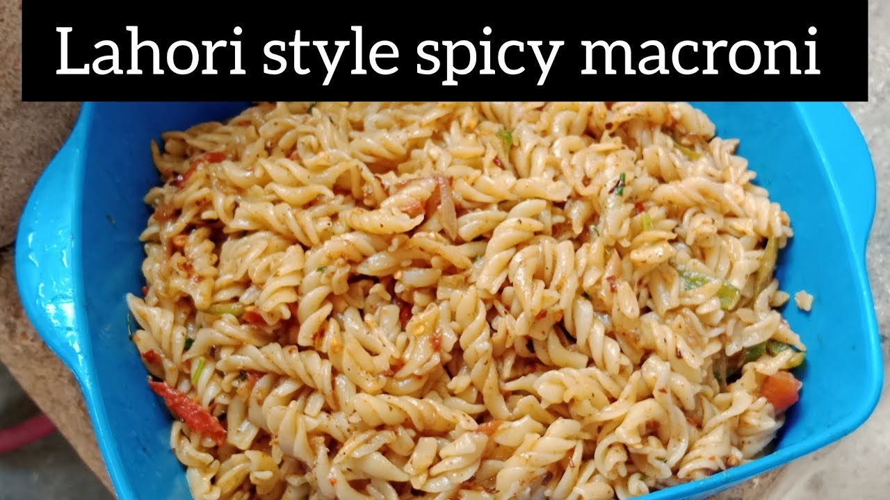 Lahori style spicy macroni masala (spicy macroni)Desi style#viral#video ...
