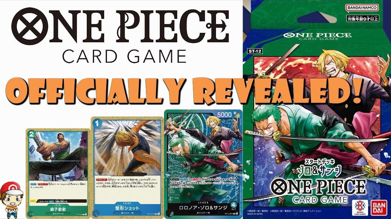 Zoro & Sanji Leader Officially Revealed! New Starter Deck! New Leader ...