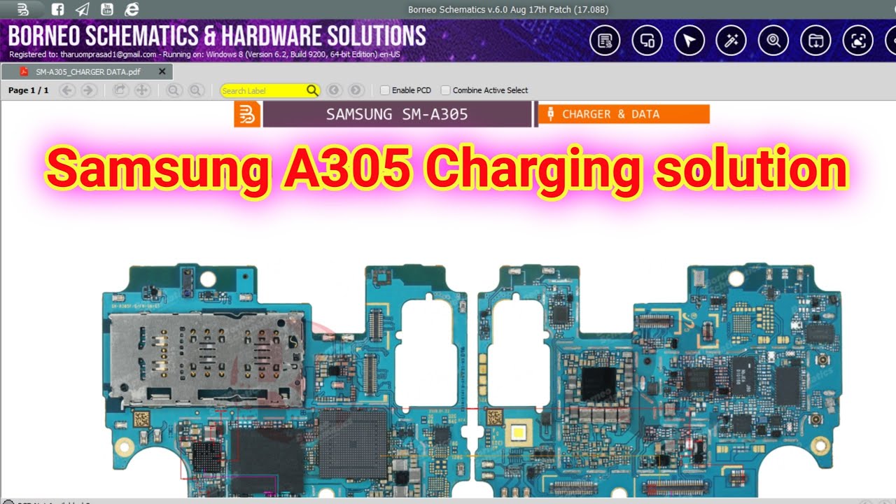 Samsung A305 charging borneo schematic digram | Samsung a355 charging ...