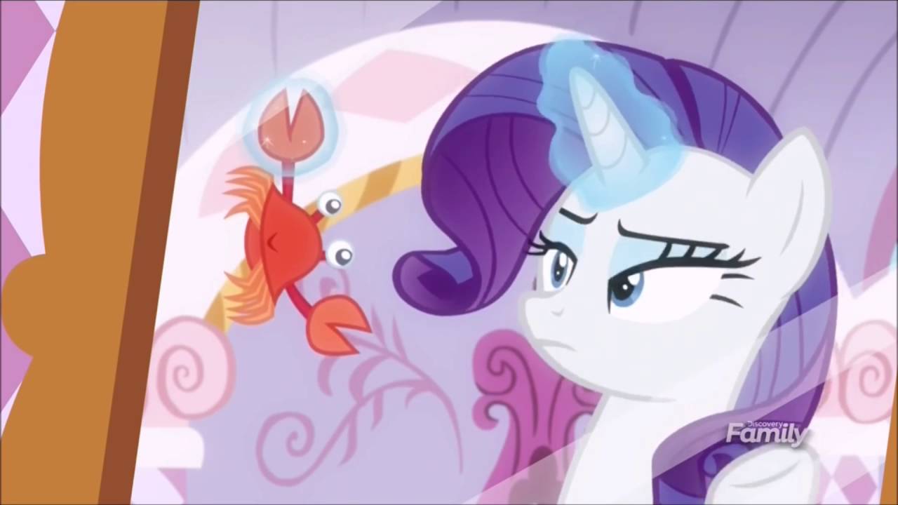 Rarity brushing her mane - YouTube