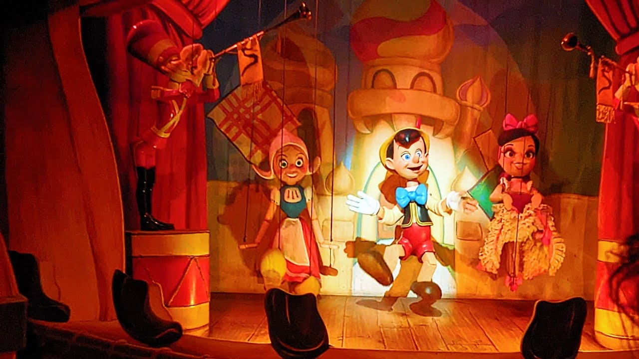 Pinocchio's Daring Journey Disneyland Hi Diddle Dee Dee 6 minute loop ...